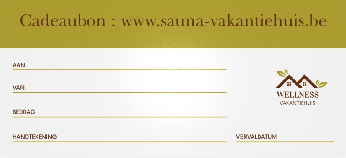 Wellness cadeaubon geef een origineel sauna verwen cadeau